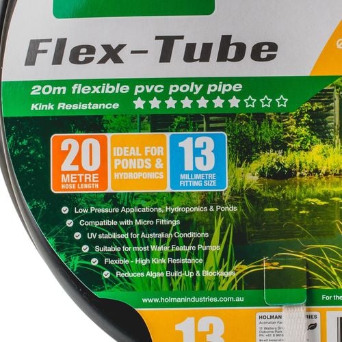 Holman 13mm x 20m Black Flex Tube - Bunnings Australia