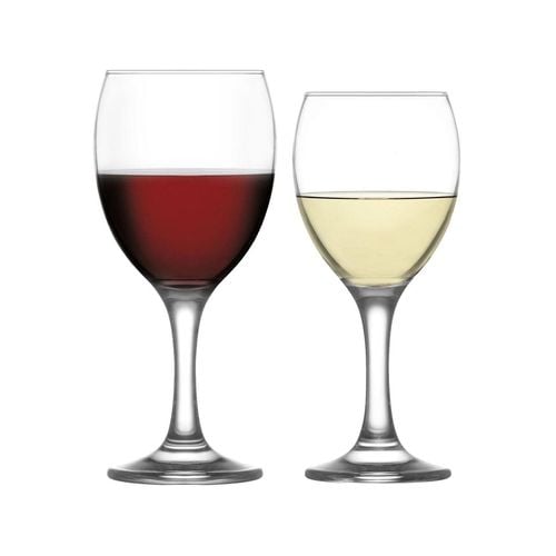 LAV 12 Piece Empire Wine Glasses Set - Classic Stemware Goblets for ...