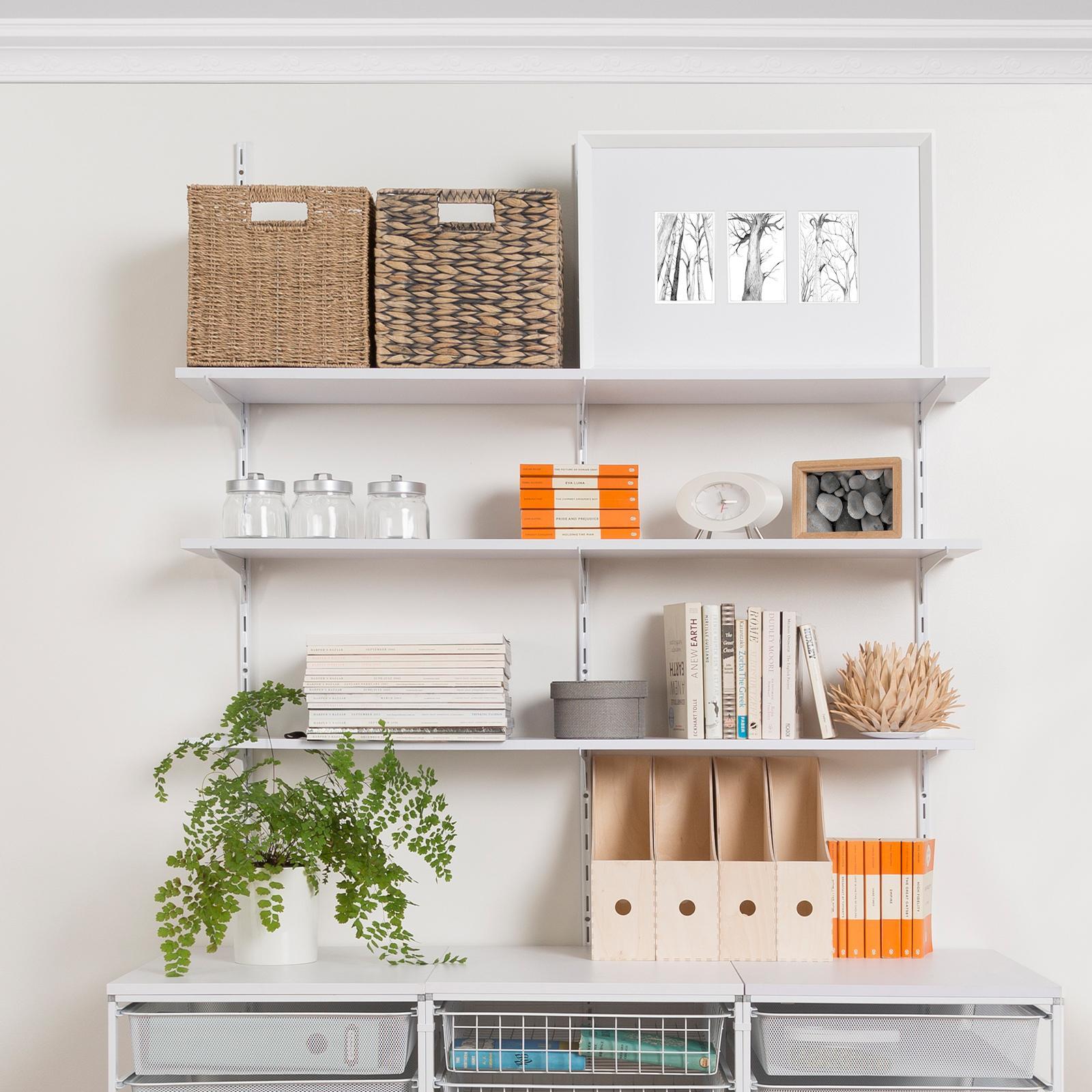 Flexi Storage Home Solutions 250mm White Single Slot Bracket - Bunnings ...