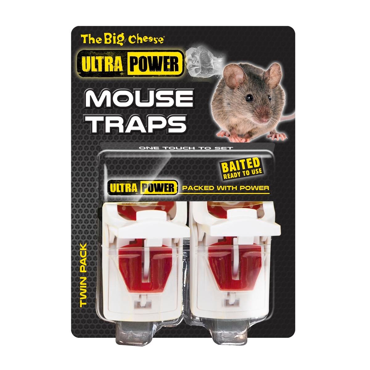 Big Cheese Ultra Power Mouse Trap - 2 Pack - Bunnings New Zealand