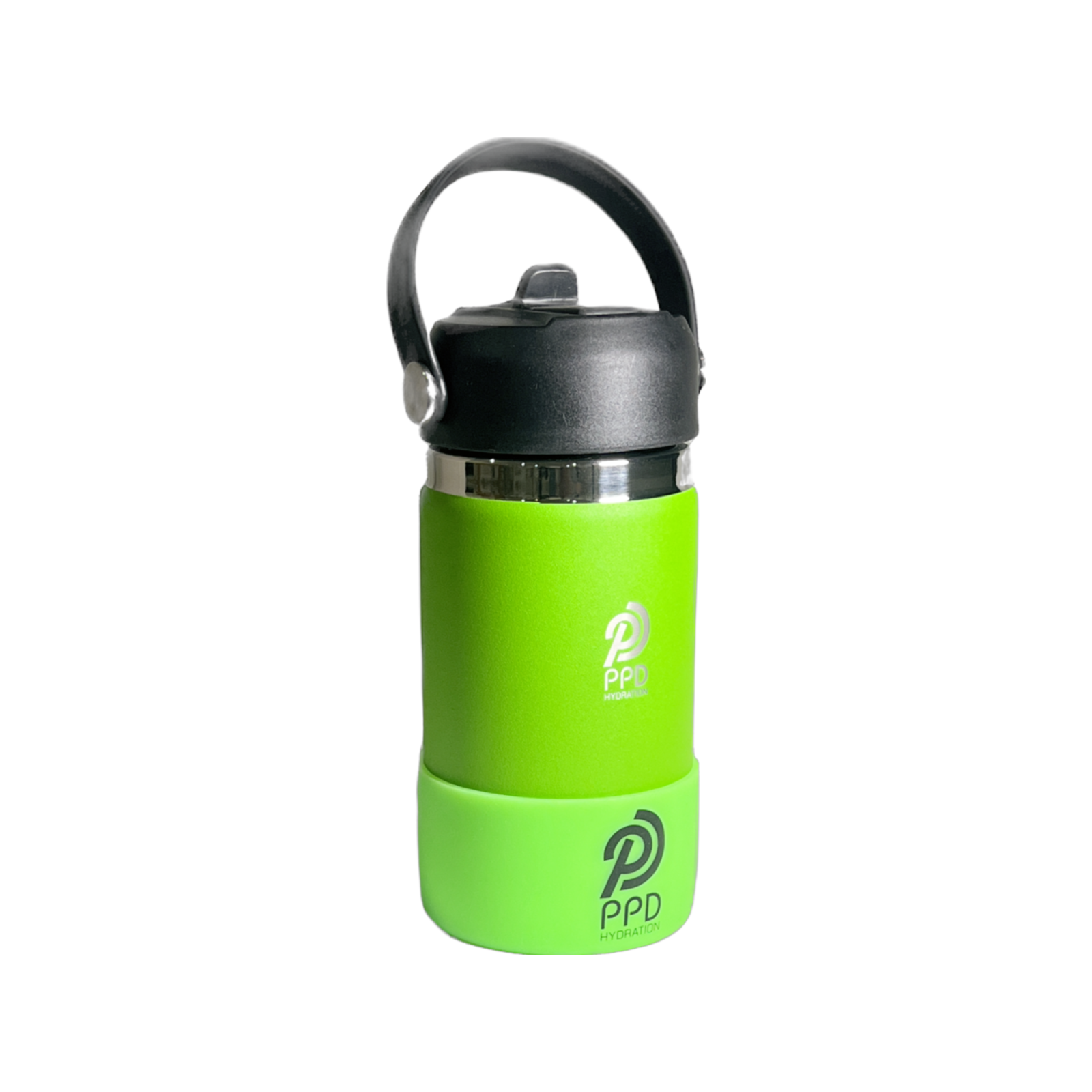 PPD Hydrtion 350ml Green Compct Water Bottle W/ Lime Bumper Protector ...