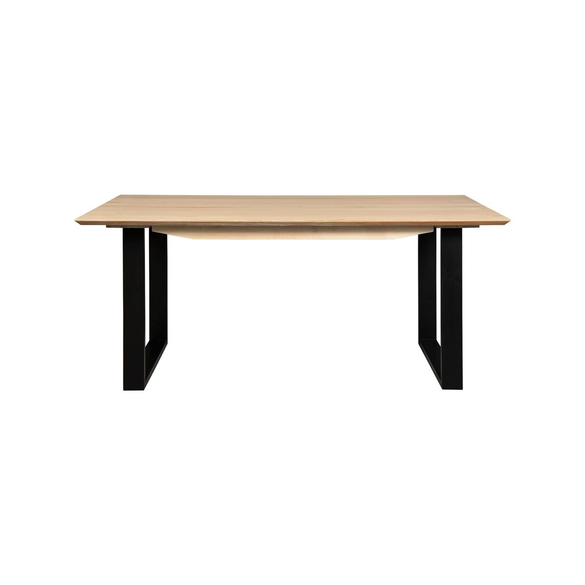 Aconite Dining Table 180cm Solid Messmate Timber Wood Black Metal Leg ...