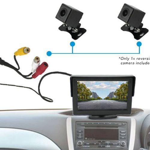 Elinz 4.3" Monitor CMOS Reversing Camera Rearview Night Vision Track ...
