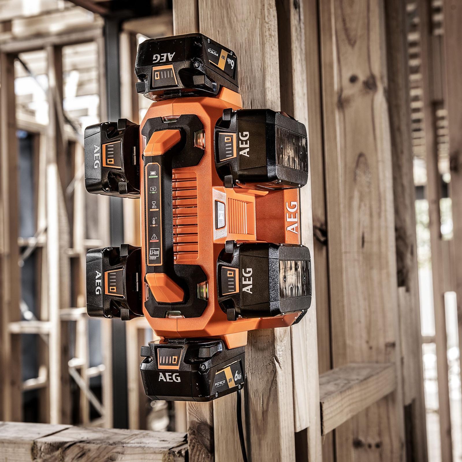 AEG 18V 6 Port Sequential Charger - Bunnings Australia