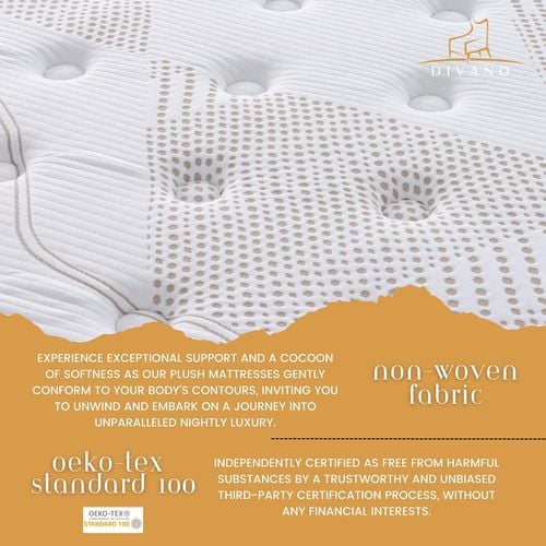 Luxe Dreams Queen Size 7 Zones Pocket Spring Premium Medium Feel 34cm ...