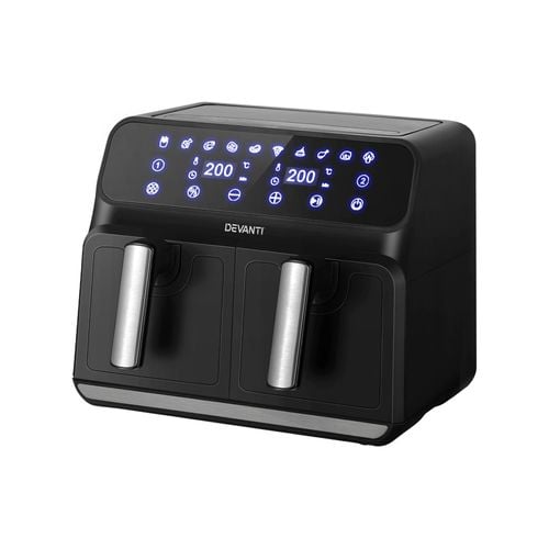 Devanti Air Fryer 8L Double Zone - Bunnings Australia