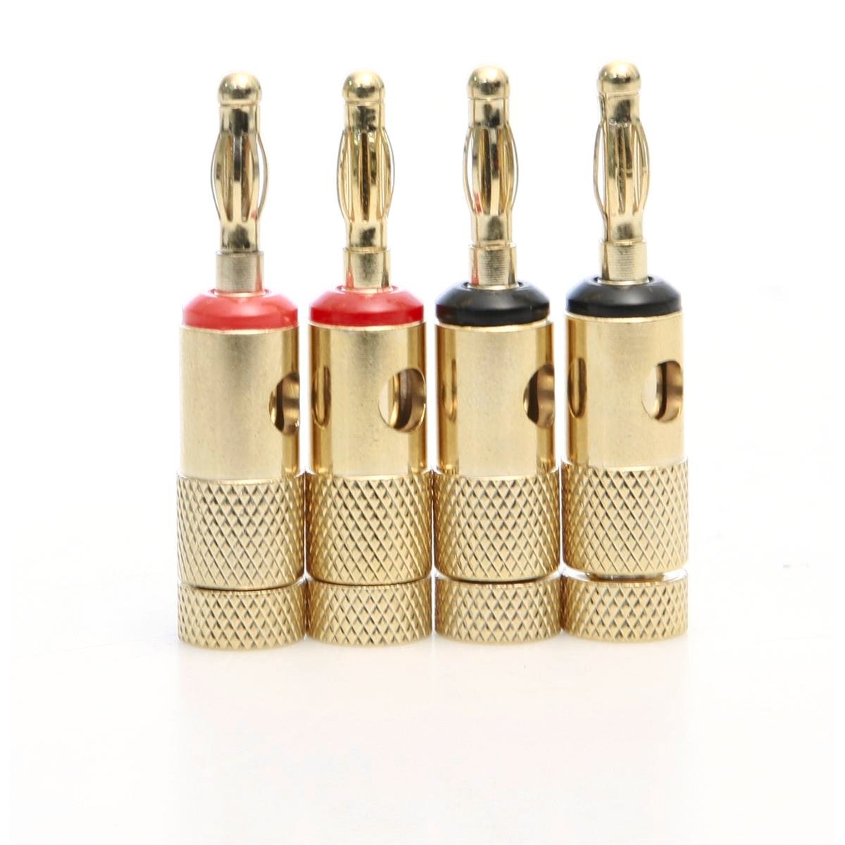 Studio Acoustic 4 x 4mm Premium Banana Plugs - Bunnings Australia