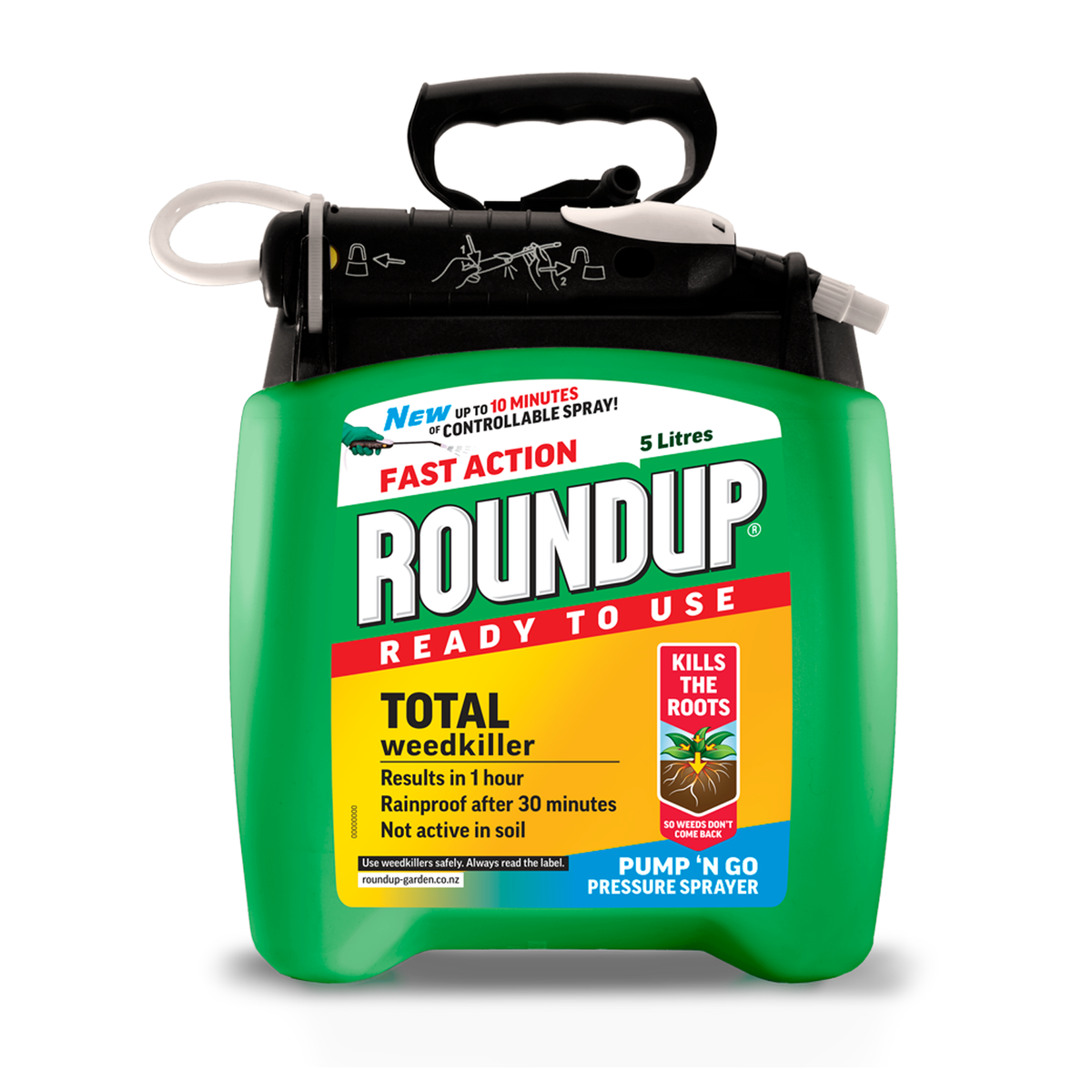 Roundup 5L Fast Action Ready to Use Pump'N'Go Weedkiller - Bunnings New ...