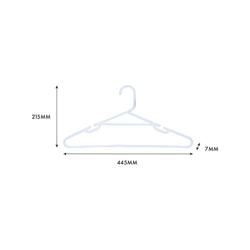 All Set White Plastic Tube Clothes Hanger - 10 Pack - Bunnings New Zealand
