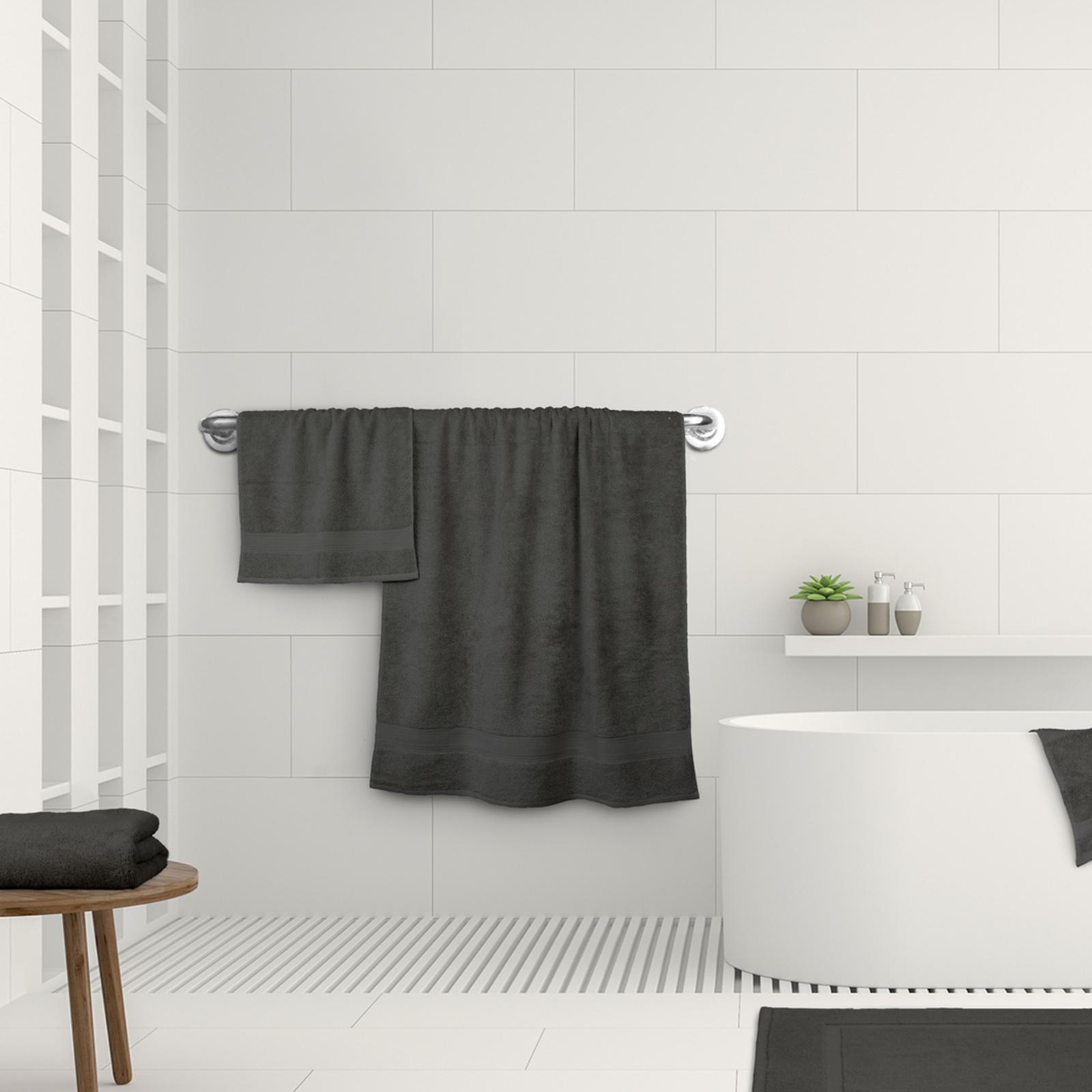 Ardor St Regis Collection 50x80cm Bath Mat Charcoal - Bunnings Australia