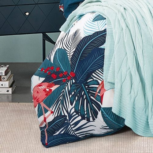 Flamingo Tropical Quilt Cover Set( Queen size ) - Bunnings Australia