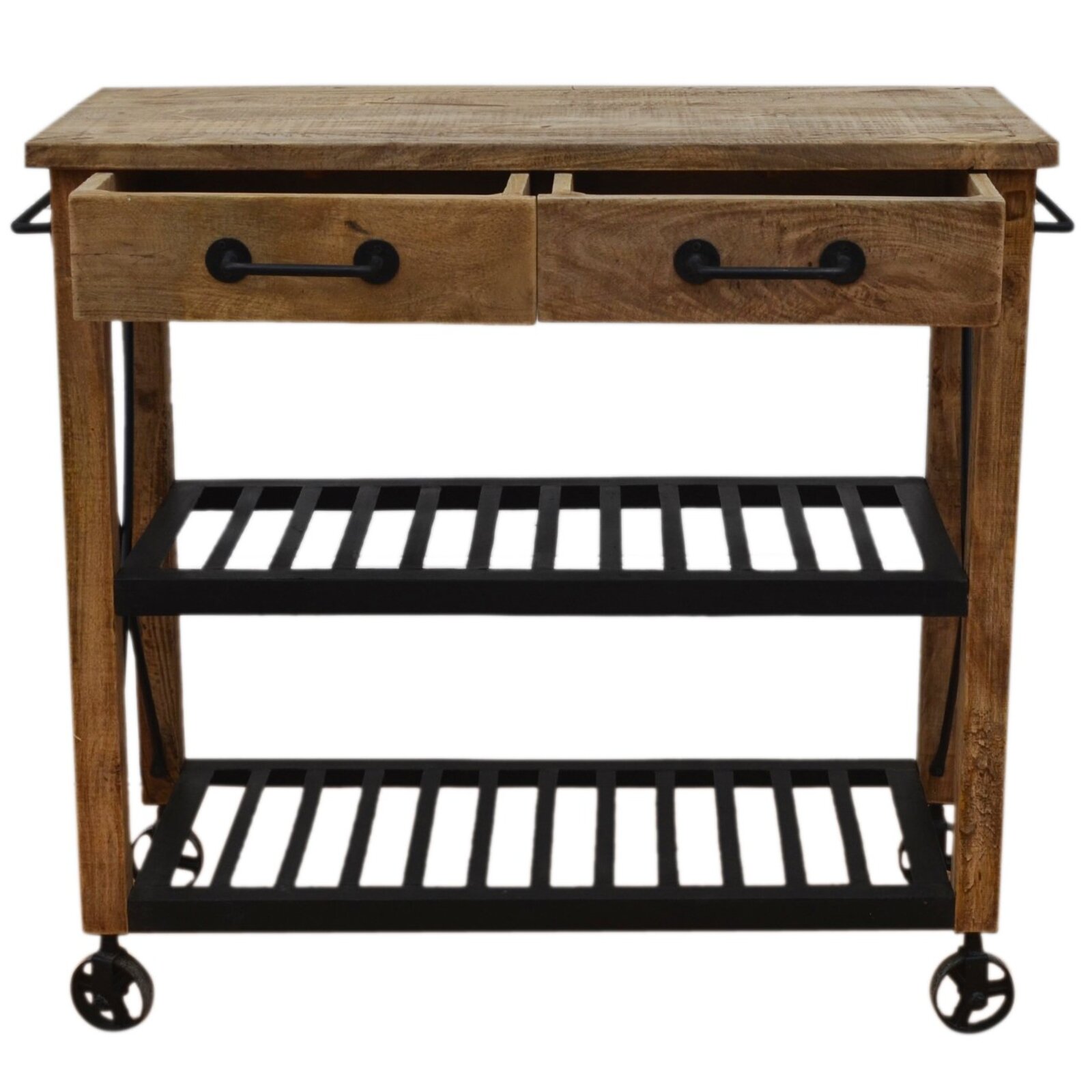 Wooden Wheely Butlers Trolley - Bunnings Australia