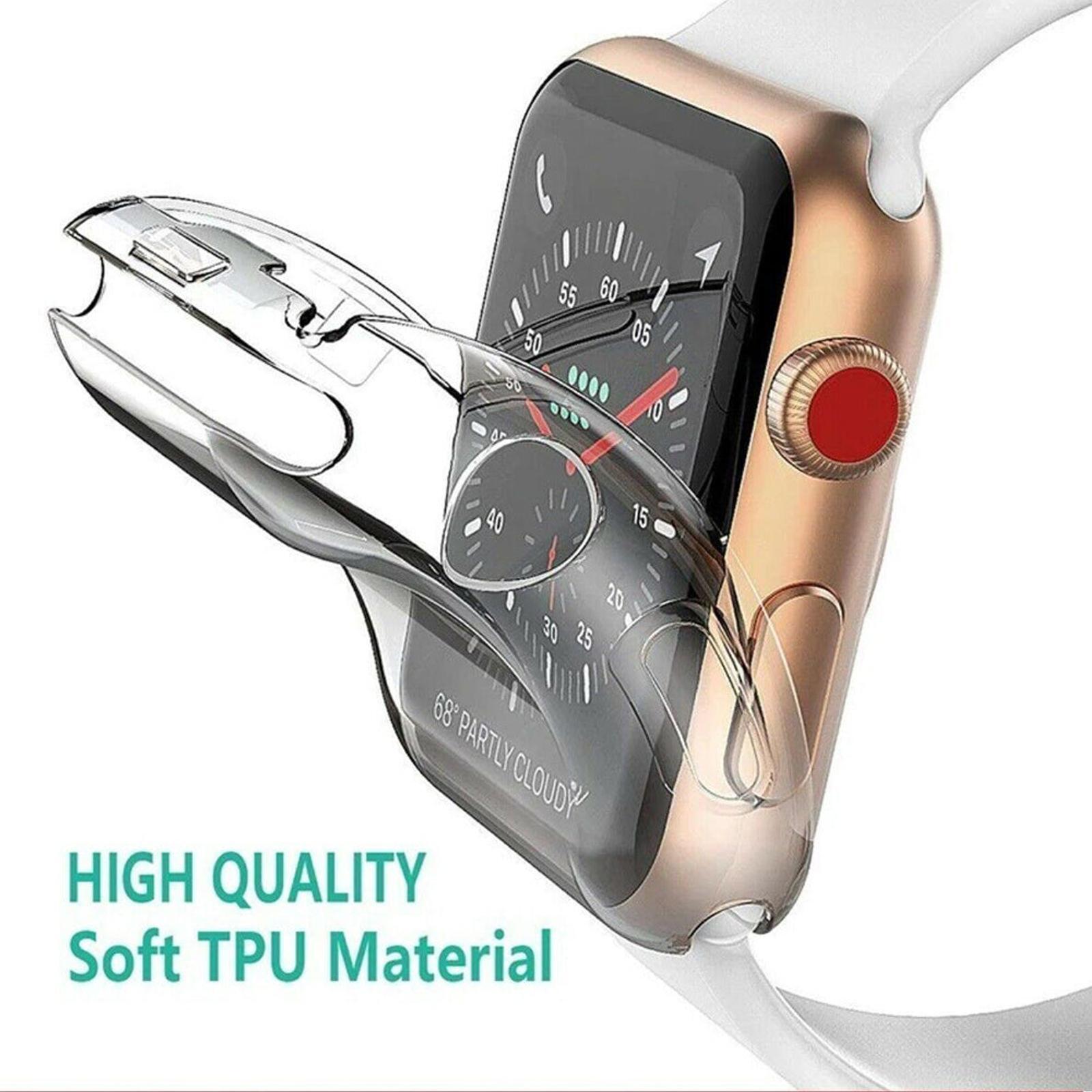 Full Cover iWatch Series Clear Case For Apple Watch 4/5/6/SE 44mm ...