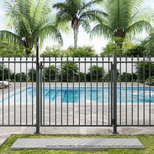 ProtectorAl 800 - 1200 x 1200mm Monument Aluminium Spear Top Pool Gate ...