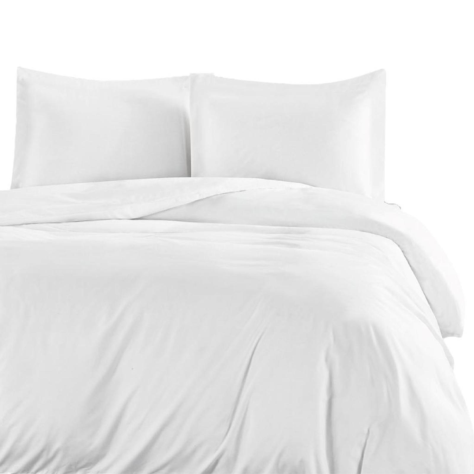Luxor Double White Color 1000TC 100% Cotton Quilt Doona Duvet Cover ...