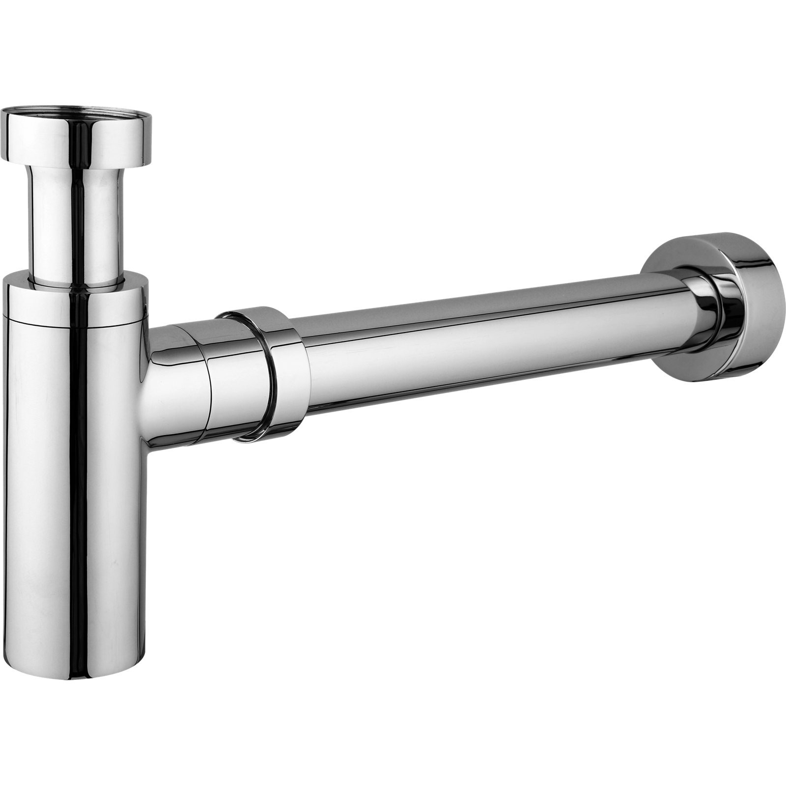 MIXX Chrome Round Brass Bottle Trap - Bunnings Australia