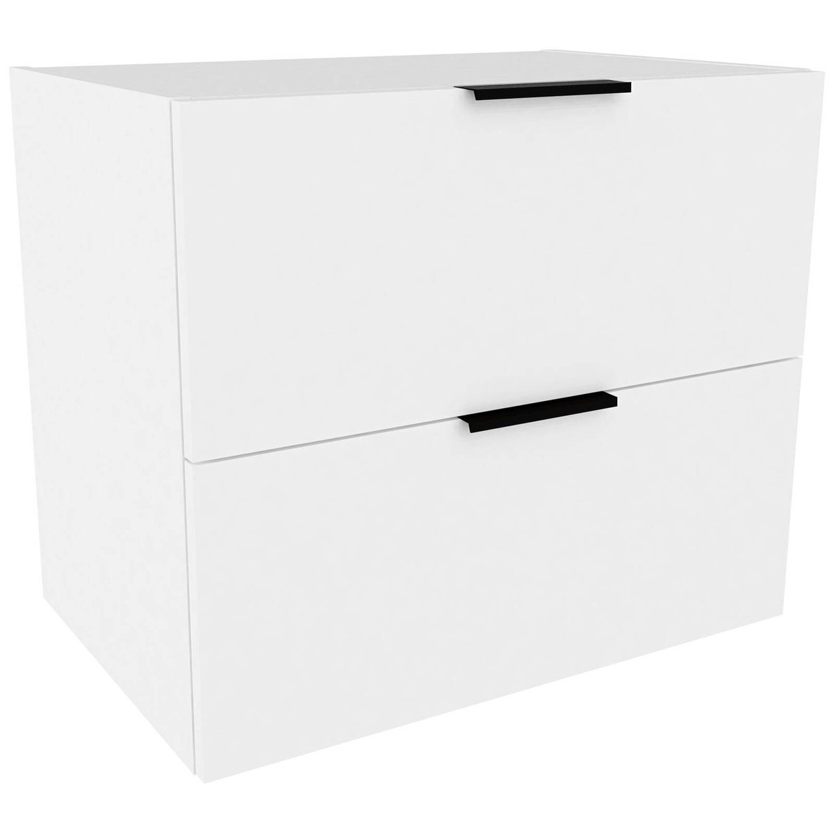 Lugna 512 x 600 x 380mm White 2 Drawer Unit - Bunnings Australia