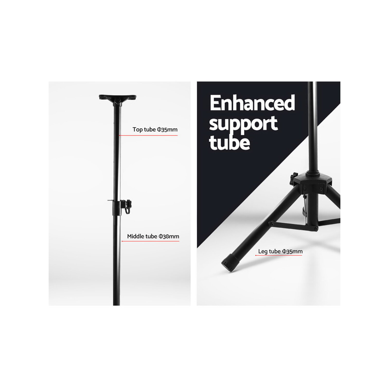 Alpha 2pcs Speaker Stand Ajustable Height 50KG Capacity - Bunnings ...