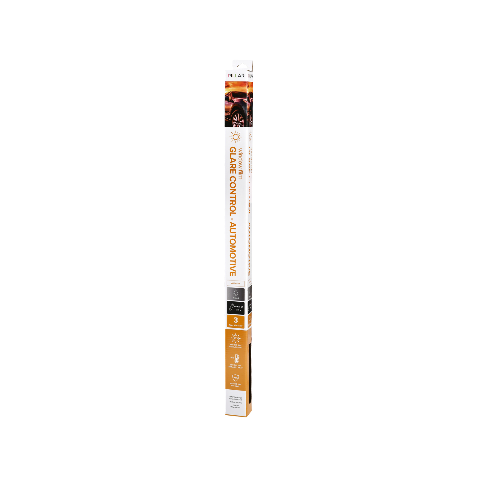 Pillar 0.76 x 3m Automotive Tint Adhesive Window Film - Bunnings Australia
