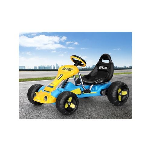 Rigo Kids Pedal Go Kart Ride On Toys Racing Car Plastic Tyre Blue ...