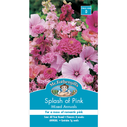 Mr Fothergill's Splash Of Pink Flower Seeds - Bunnings Australia
