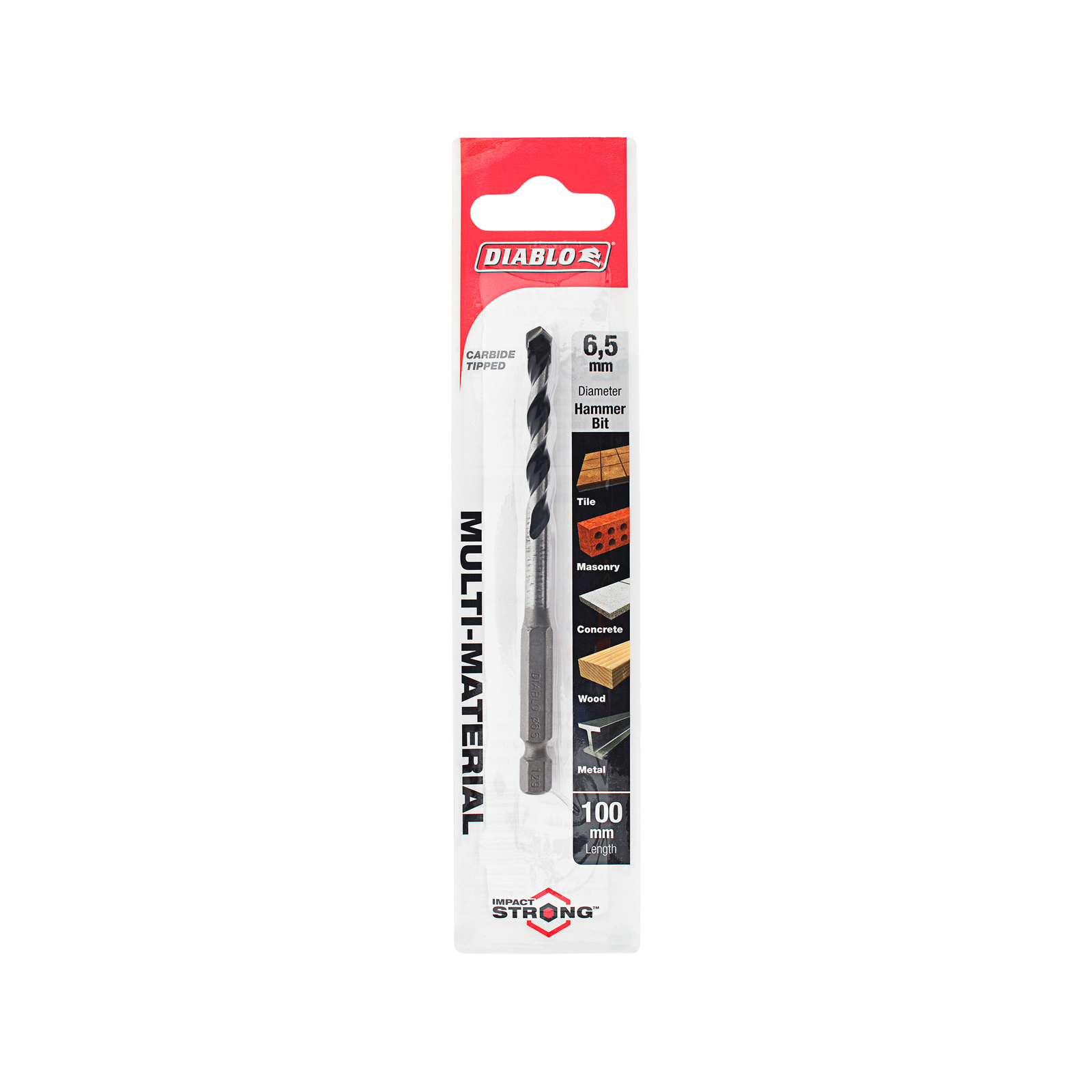 Diablo 6.5 x 100mm Multi-Material Drill Bit - Bunnings Australia