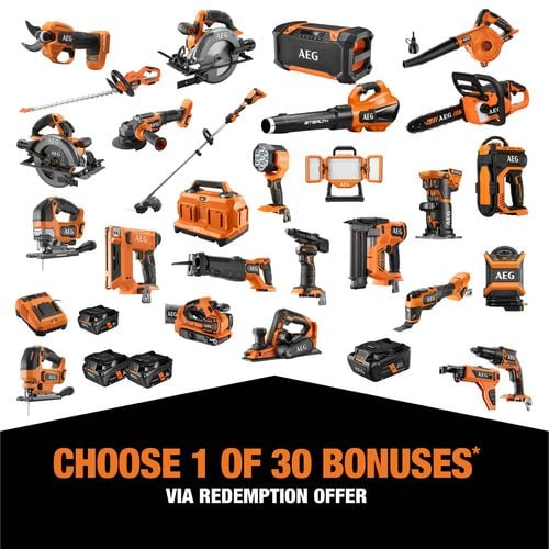 AEG 18V FUSION 4-Piece 5.0Ah FORCE Kit - Bunnings Australia