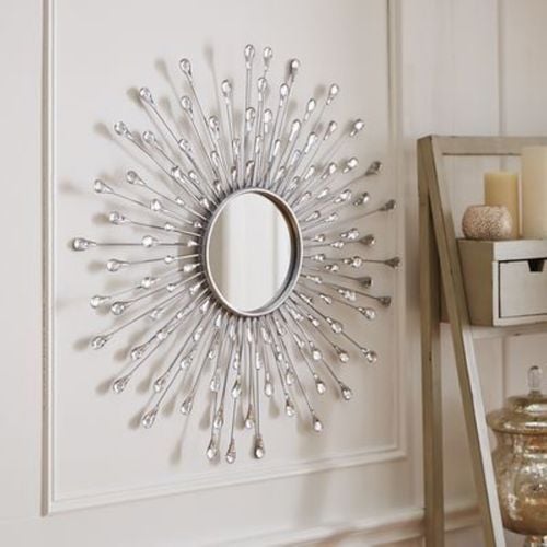 Criterion Halley 760mm Star Burst Mirror Silver - Bunnings Australia