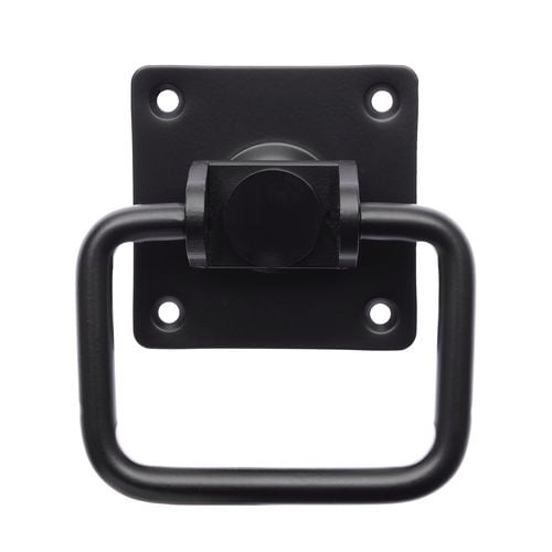 Zenith Matte Black Gate Ring Pull Handle - Bunnings Australia