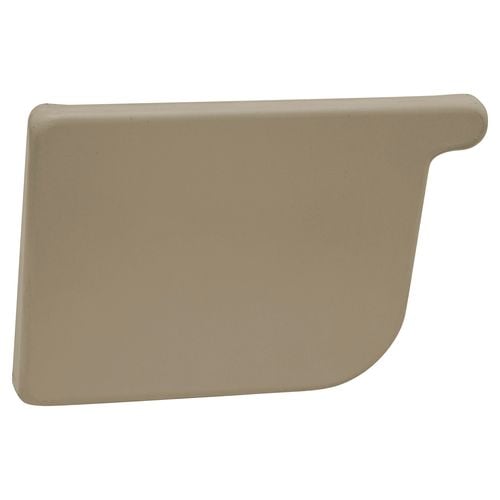 COLORBOND 115mm LH Quad Gutter Stop End - Paperbark - Bunnings Australia