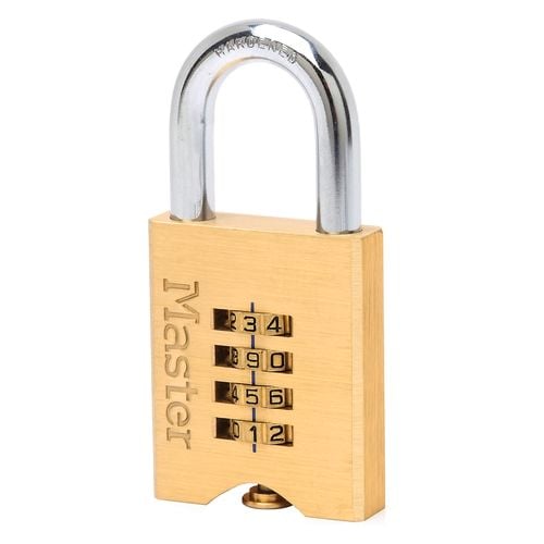 Master Lock 50mm Brass Resettable Combination Padlock - Bunnings Australia
