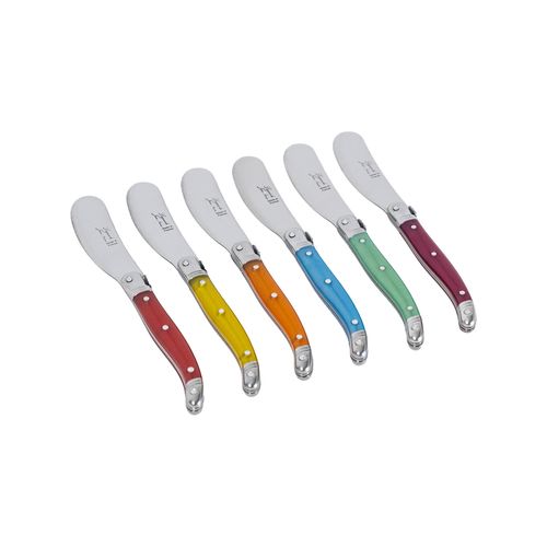Laguiole Jean Neron 6pc. Butter/pate Knife Set - Mixed Colour ...