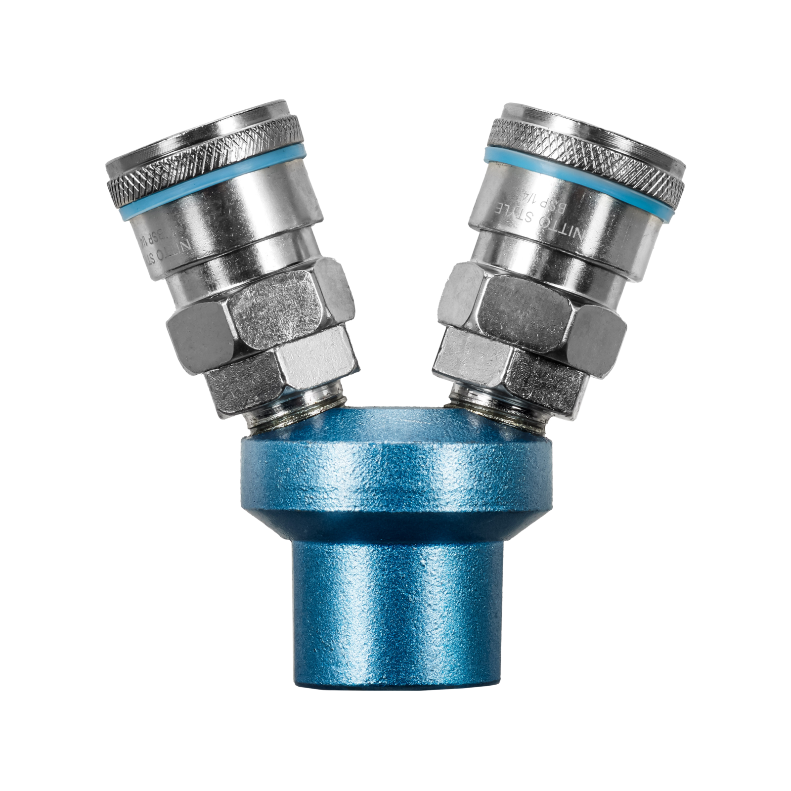 Powerfit Nitto Style ¼” Female 2-Way Splitter Coupler - Bunnings Australia