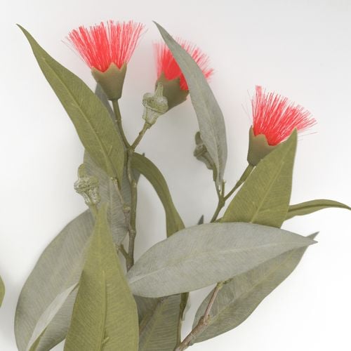 70cm Native Flowering Gum Red Artificial Flower - Bunnings Australia