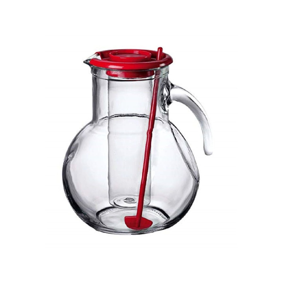Bormioli Rocco Kufra 2L Glass Water Pitcher + Stirrer + Insert ...