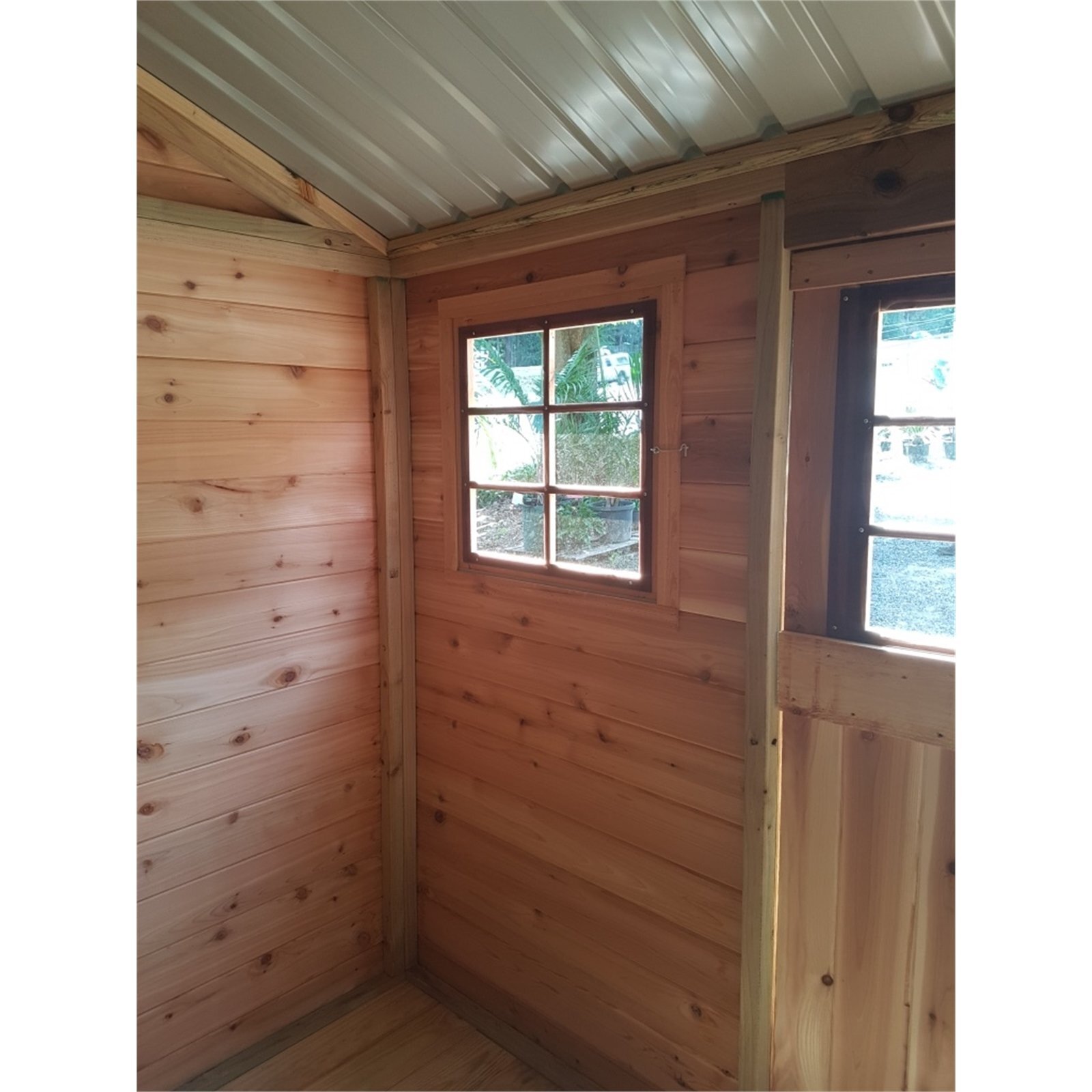 STILLA 2.74 x 1.93 x 2.36m Hazel Cedar Shed - Bunnings Australia