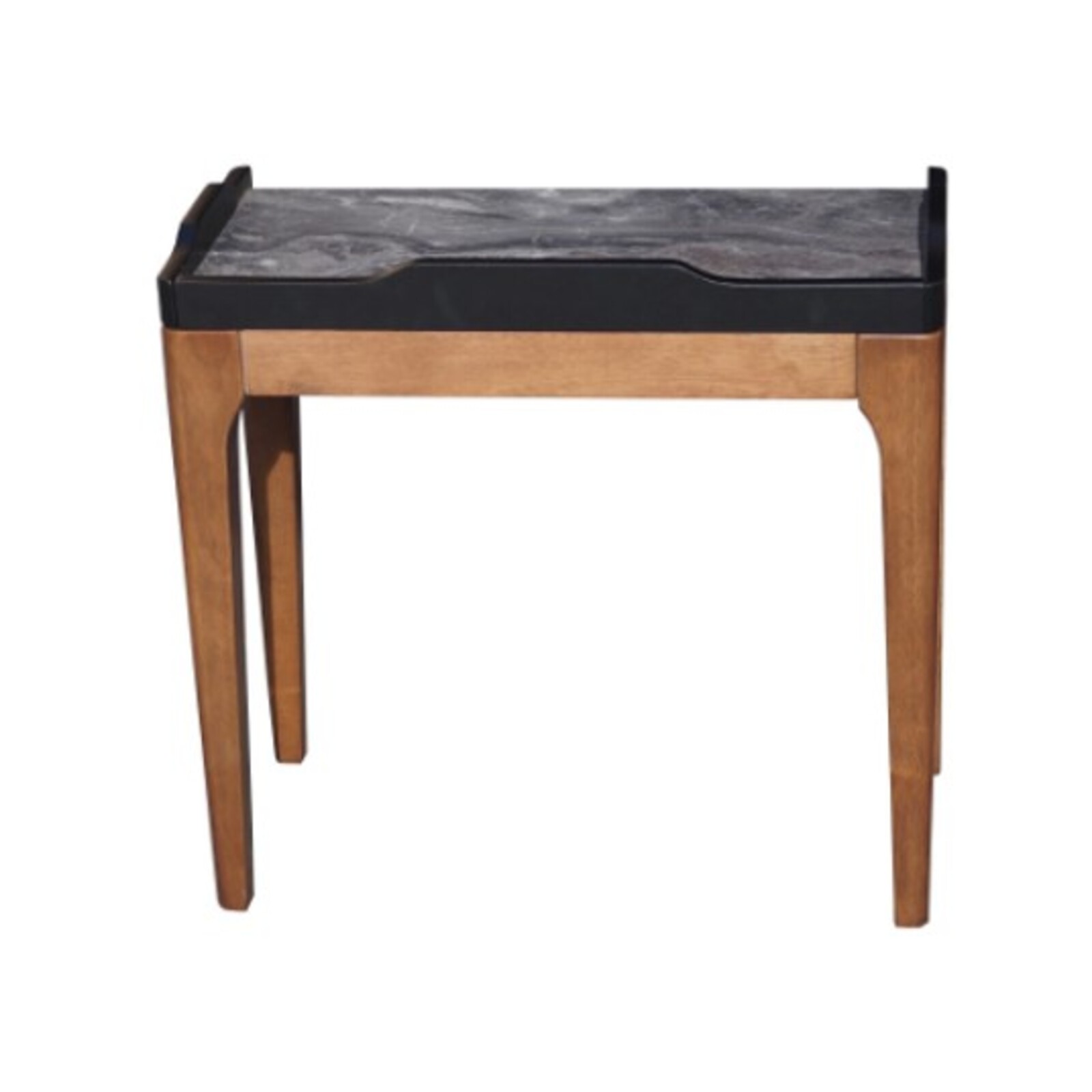 Elaine Grey and Walnut End Table - Bunnings Australia
