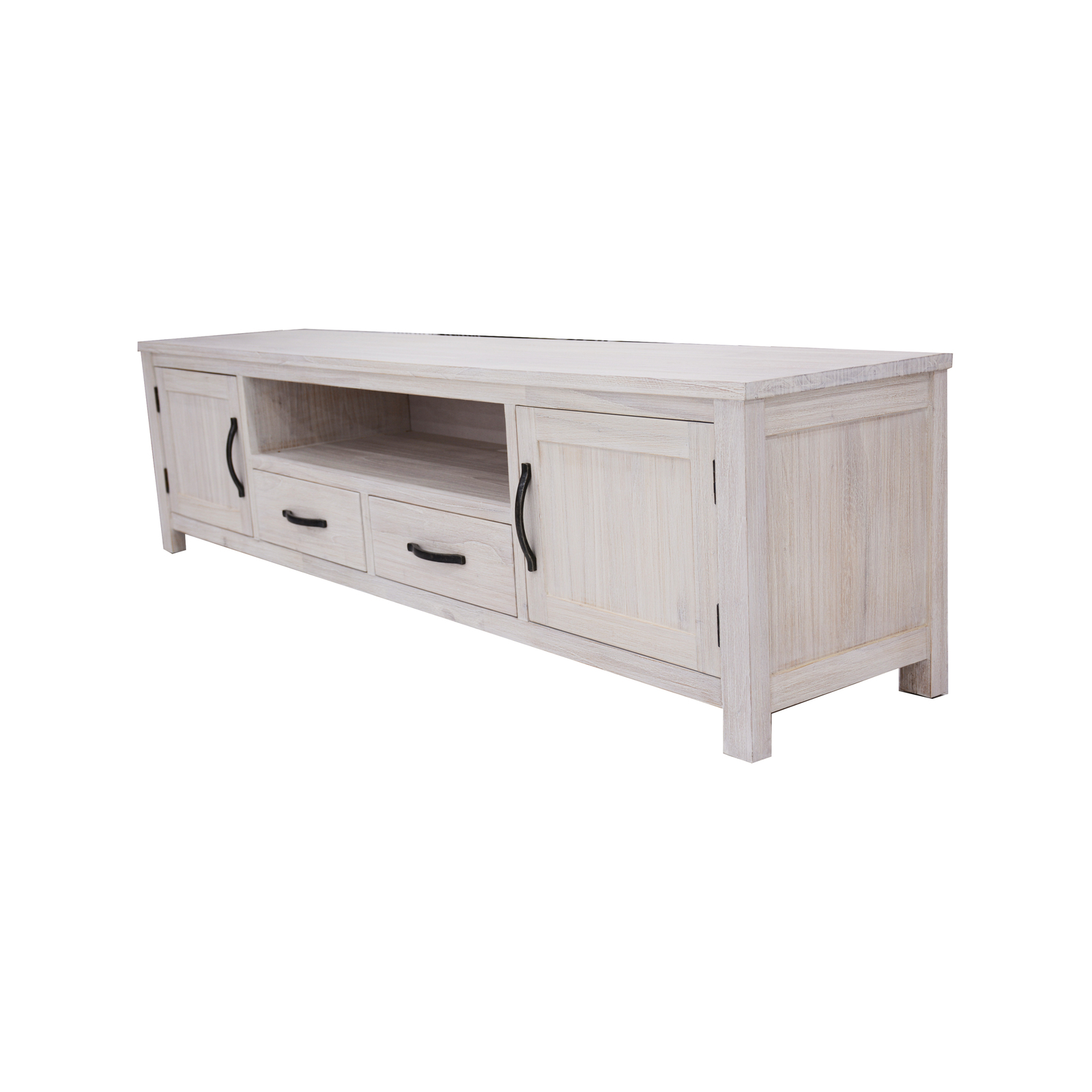 Foxglove ETU Entertainment TV Unit 216cm 2 Drawer 2 Door Mt Ash Wood ...