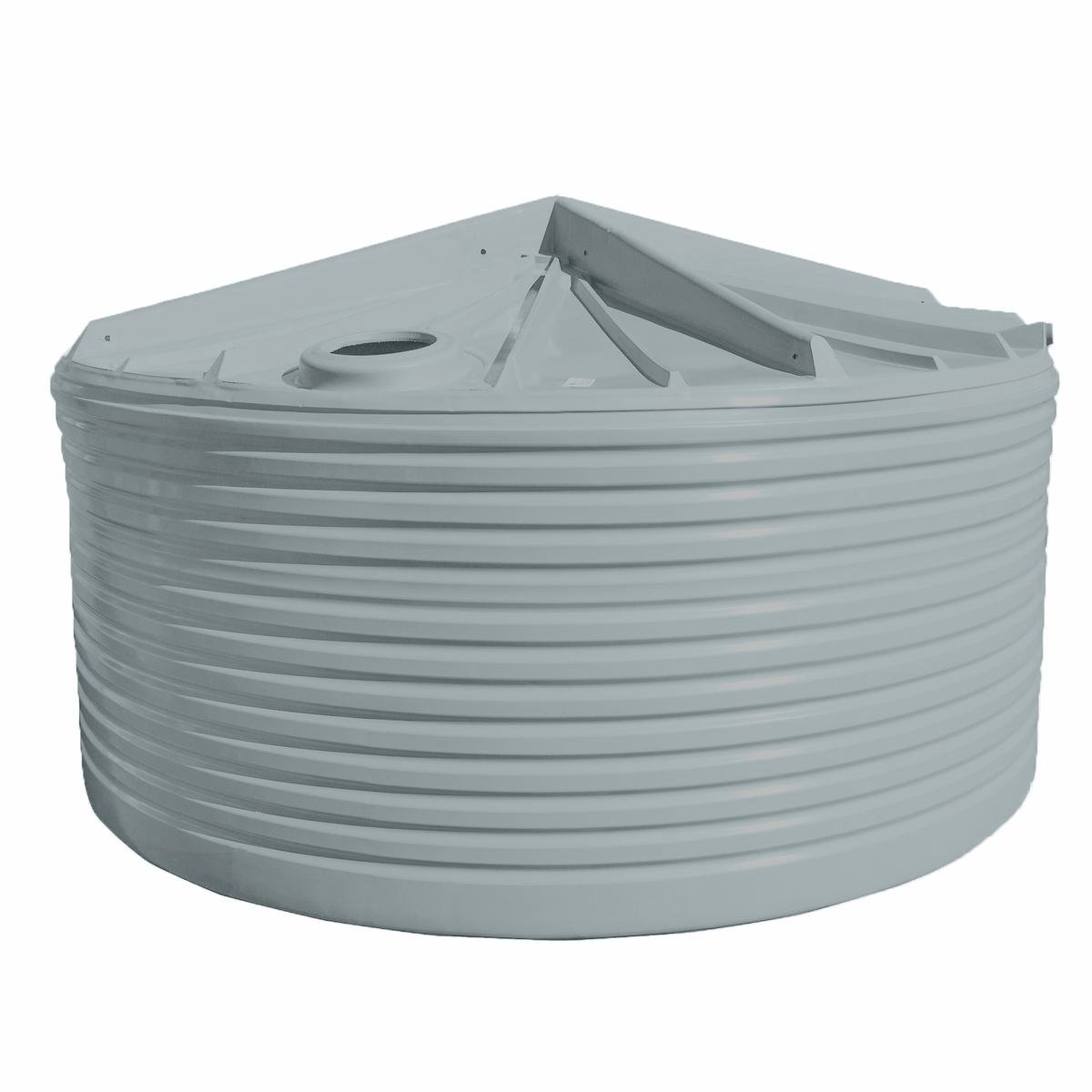 Clark Tanks 23600L Round Poly Water Tank - Grey - Bunnings Australia