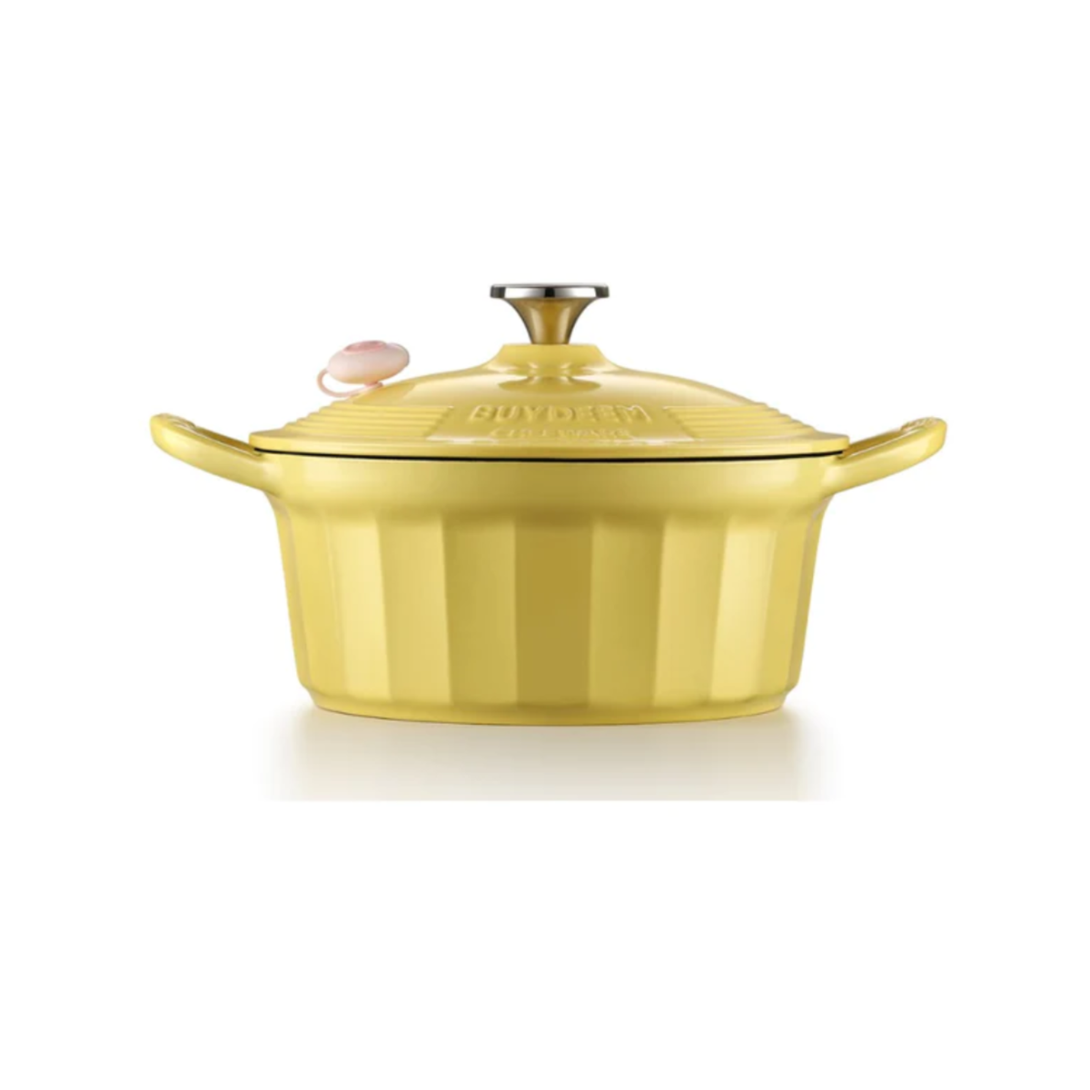 BUYDEEM CP551 Enameled Cast Iron Dutch Oven Yellow - Bunnings Australia