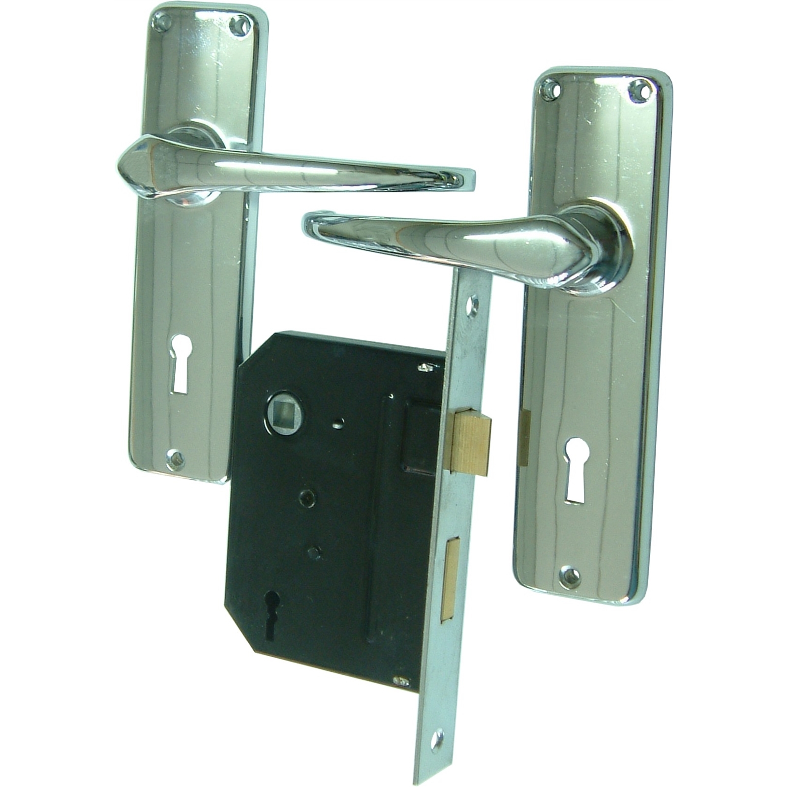 Xcel Chrome Plated Mortice Lock With Handles - Bunnings New Zealand
