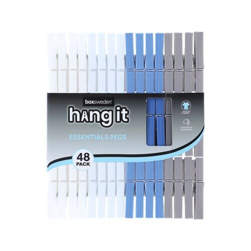 Boxsweden Essential Pegs - 48 Pack - Bunnings Australia