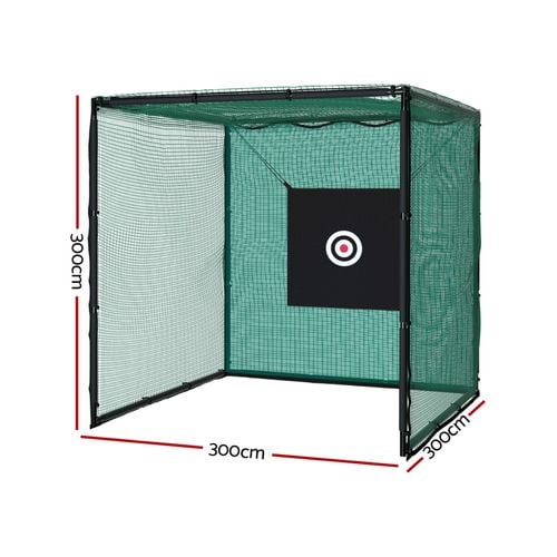 Golf Practice Cage 3M Hitting Net with Steel Frame - Bunnings Australia