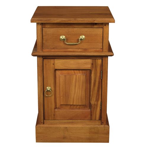 Centrum Furniture Tasmania 1 Door 1 Drawer Bedside Table - Right ...