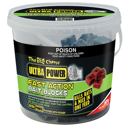 The Big Cheese 1kg Ultra Power Fast Action Bait Blocks - Bunnings Australia