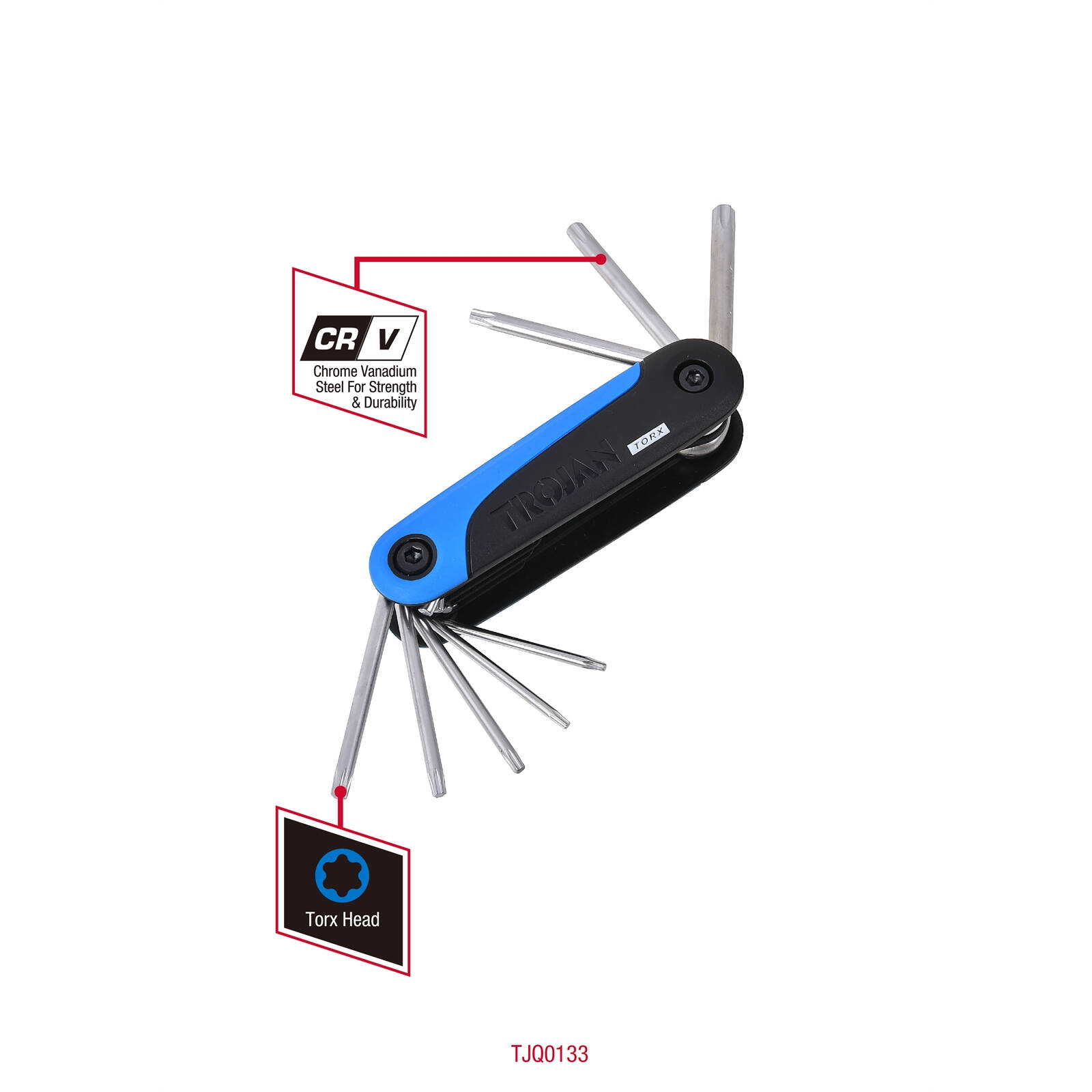 Trojan 8 Piece Torx Hex Key Set - Bunnings Australia