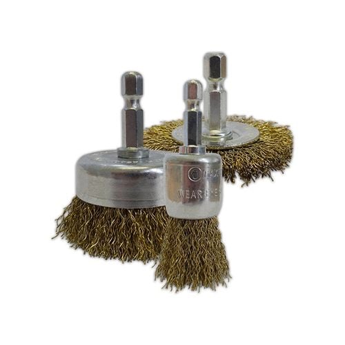 Josco Brumby Crimped Drill Brush Kit 3pc - Bunnings New Zealand