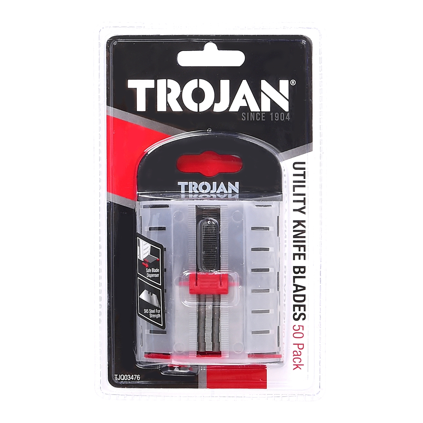 Trojan Utility Knife Blades - 50 Pack - Bunnings Australia