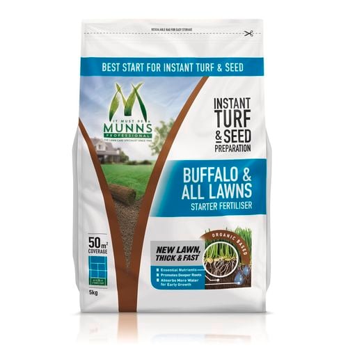 Munns Professional 5kg Instant Turf And Seed Starter Fertiliser ...