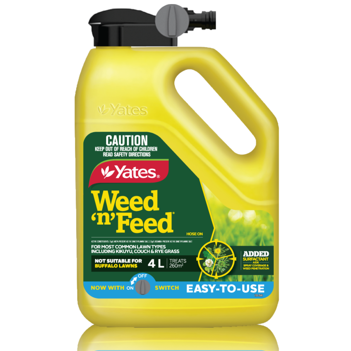 Yates 4L Weed 'n' Feed Hose On Lawn Weed Killer - Bunnings Australia